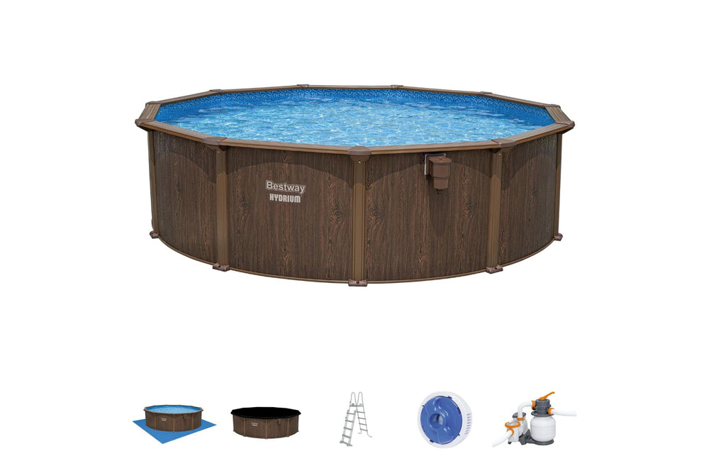16ft Hydrium Steel Wall Pool Set | Above Ground Pool Store UK | Bestway UK