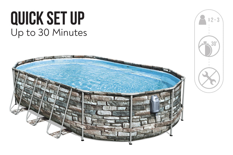 20ft Comfort Jet Steel Frame Pool Set | Above Ground Pools by Bestway ...