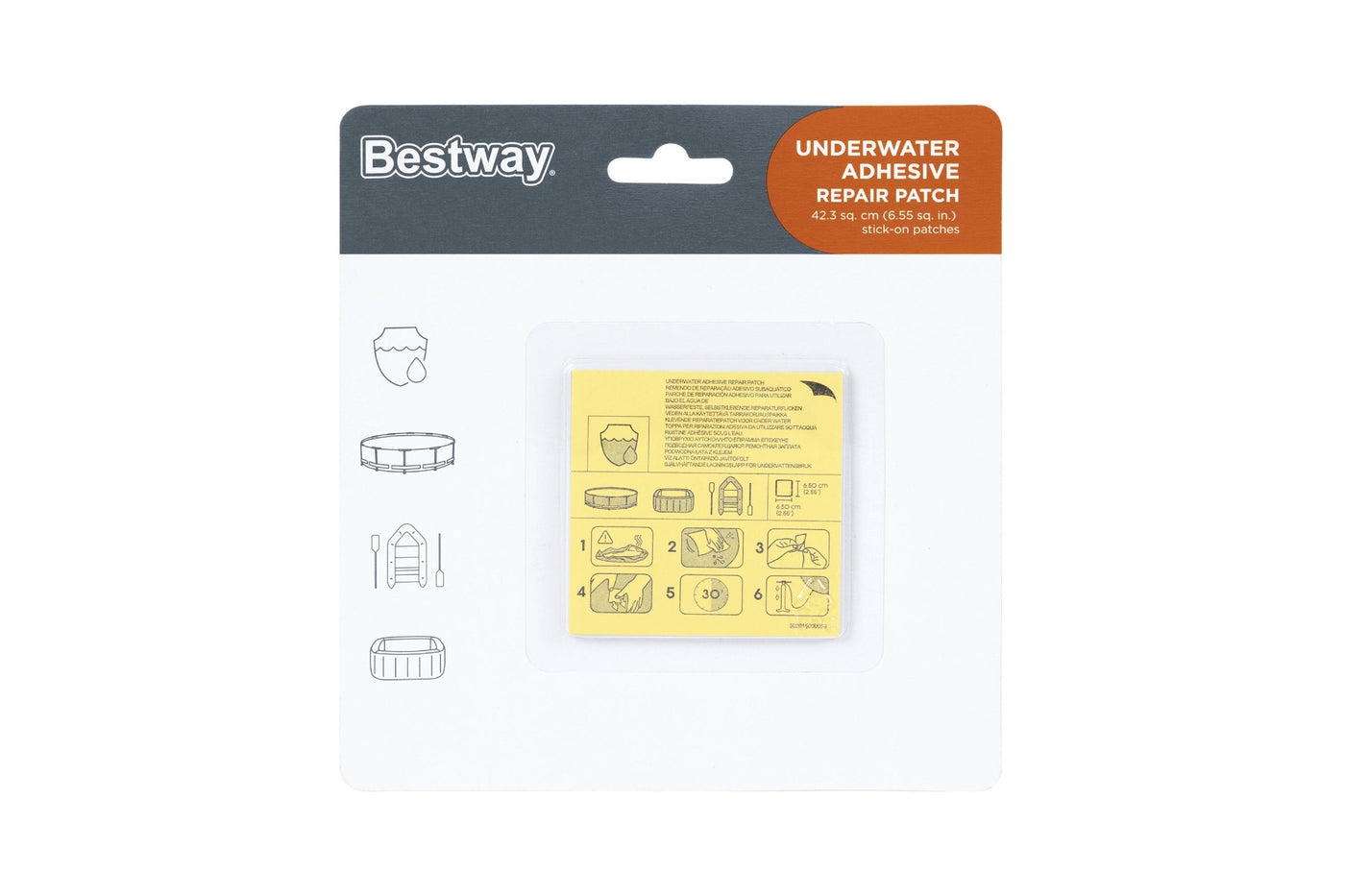 10x UNDERWATER ADHESIVE REPAIR PATCH | Bestway UK