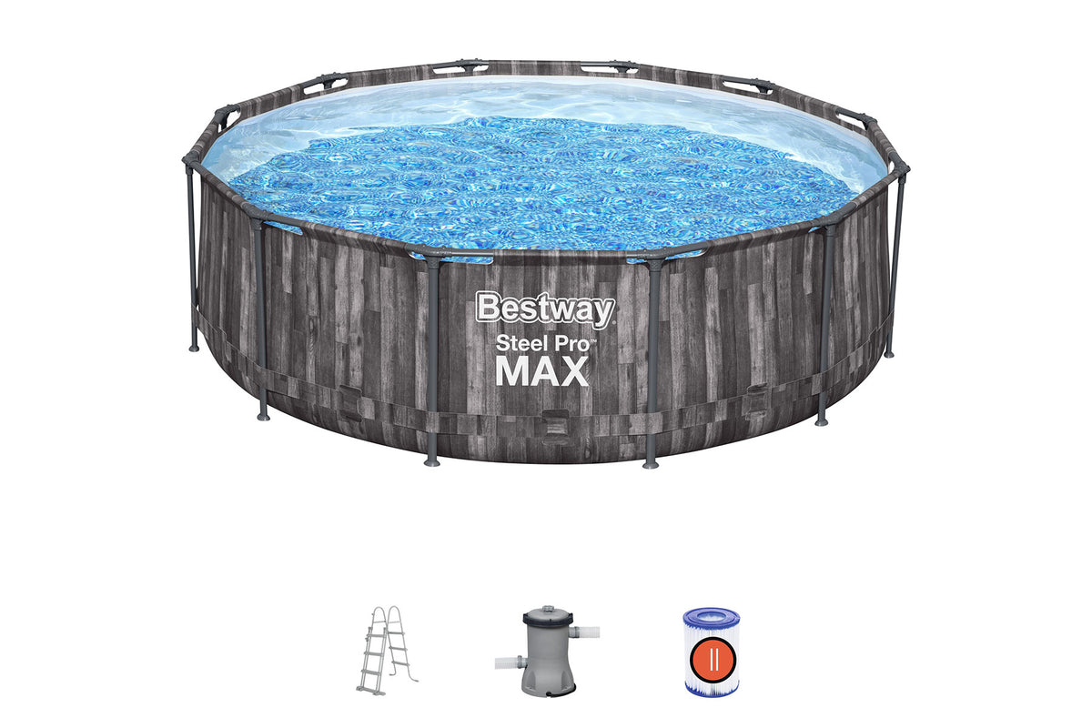 12ft x 39.5in Steel Pro Max Round Pool Set | Bestway UK