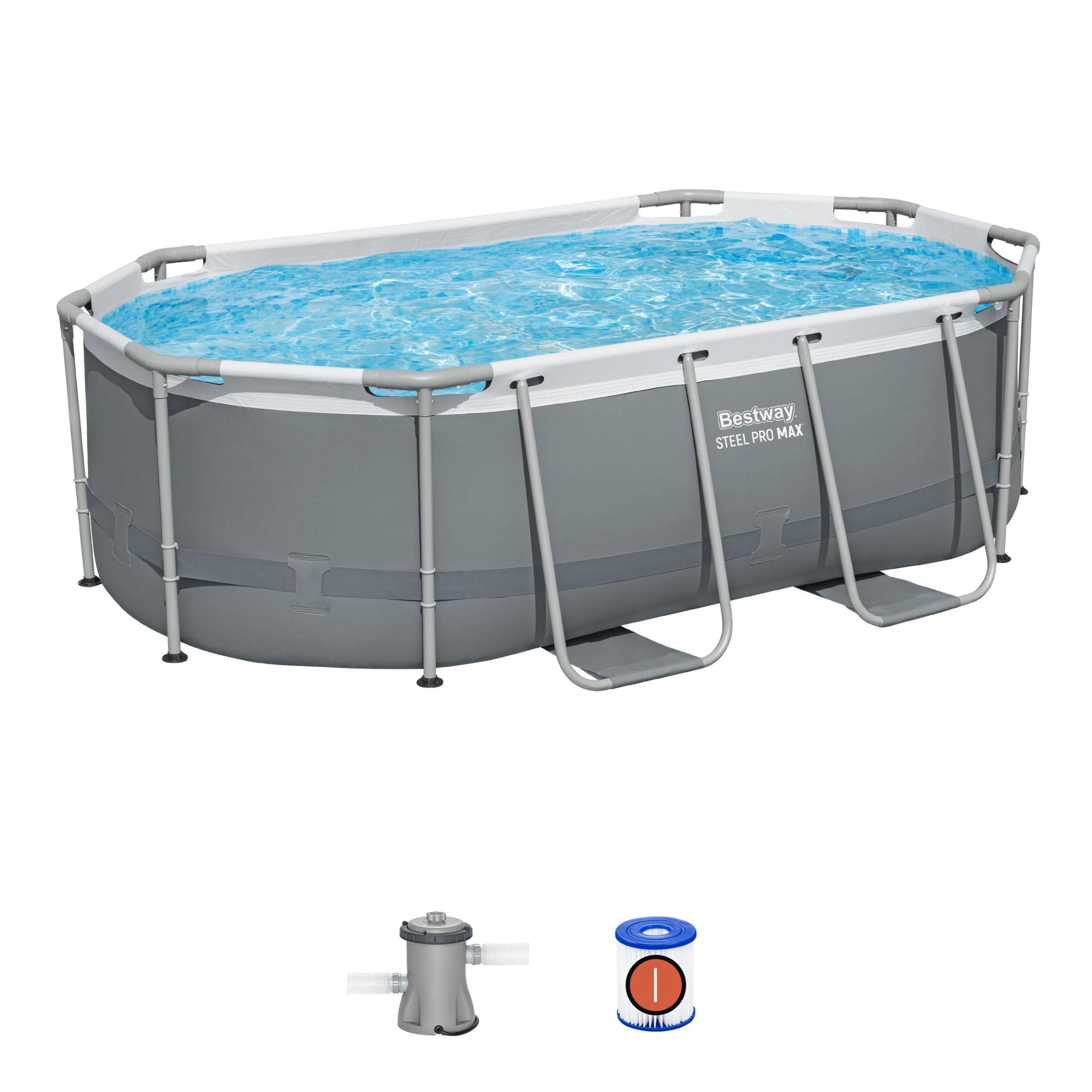 10ft Steel Pro MAX Oval Pool Set | Bestway UK