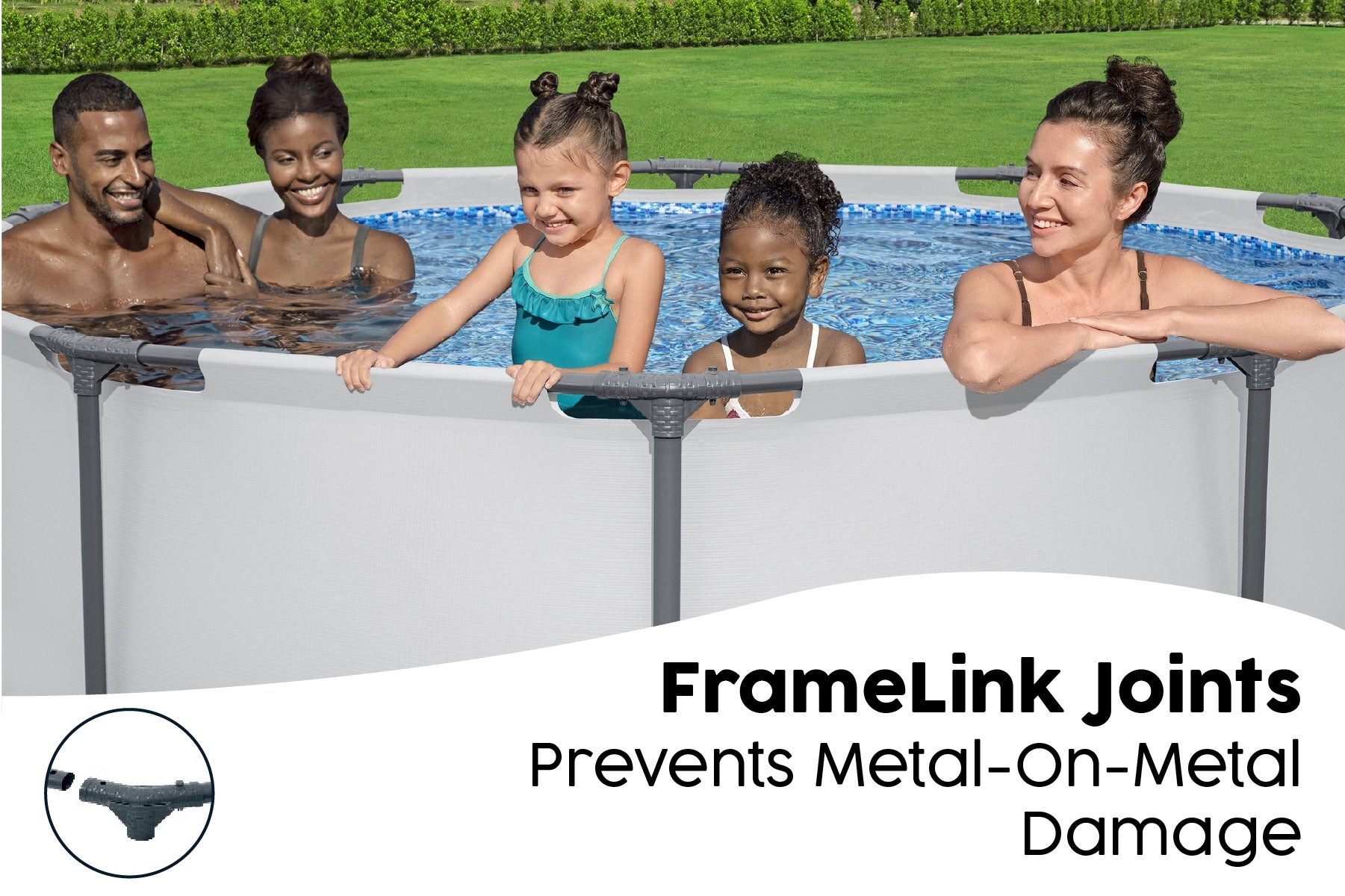 10ft Steel Pro Max Swimming Pool - Grey - Round | Bestway Store UK ...
