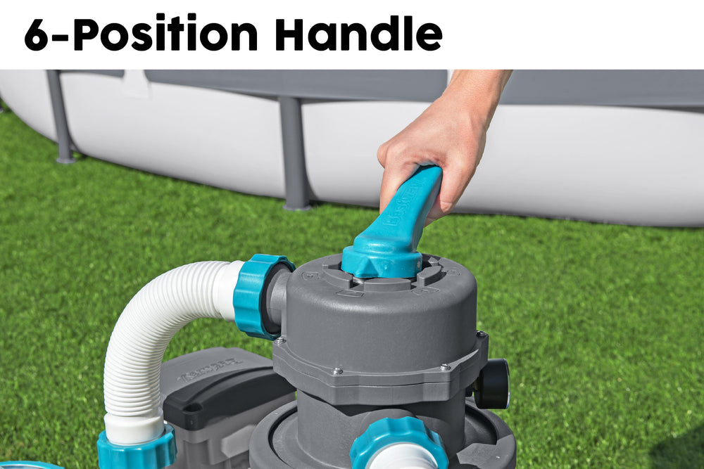 2200gal Pool Sand Filter for All Above Ground Pools - Grey | Bestway UK