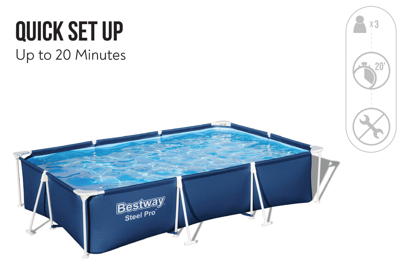 9ft Steel Pro Frame Pool | Above Ground Pools Store UK | Bestway UK
