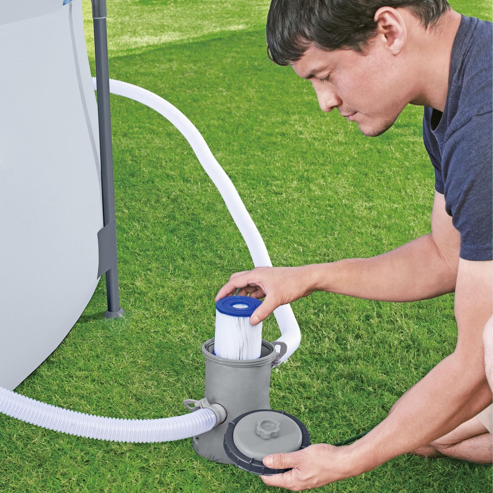 Pool Filter Cartridge (Size 1) for Above Ground Pools | Bestway UK
