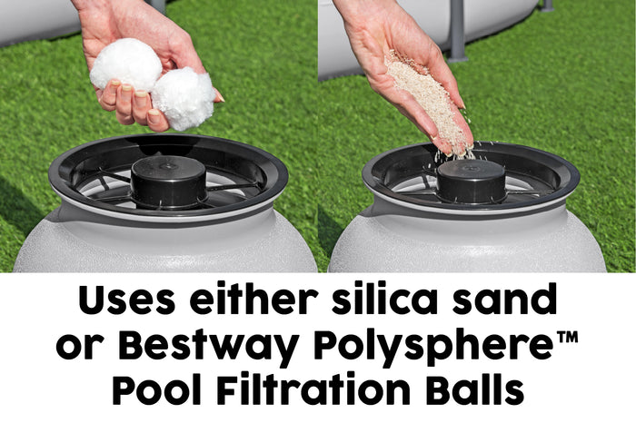 1500gal Pool Sand Filter for Above Ground Pools - Grey | Bestway UK